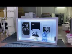 NEW Technology HD 1080P LCD Monitor Showcase 55 inch lcd transparent display box for exhibition