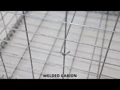 China 3mm Galfan Metal Cage Plate 10x10cm Welded Mesh Gabion Cage for sale