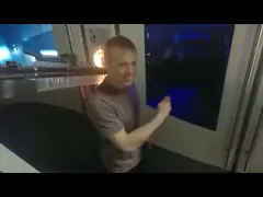 Russian customer blowing machine on-site production