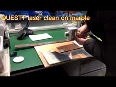Dual axis laser cleaning machine with small head www.questtlaser.com