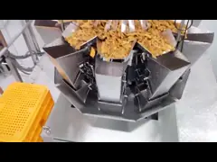 Beef Jerky Banana Chips Snacks Multi-function Packaging Machines With Multihead Weigher