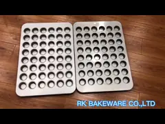 35 Cup 3.8 oz. Glazed Aluminized Steel Muffin / Cupcake Pan-17 7/8