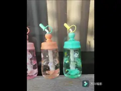 OEM ODM stirring function transparent plastic water bottle