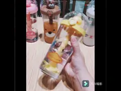 500ml capacity Plastic water bottle with straw and stirring function