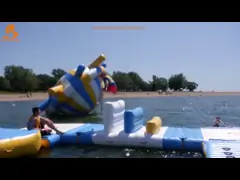 Inflatable Water Hurdle Outdoor Sport Course Floating PVC Material
