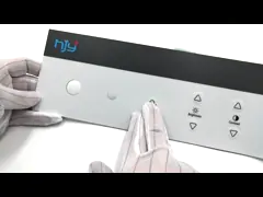 embossing membrane switch with static grid