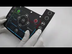 Tridimensional button membrane switch metal dome panel