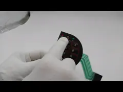 embossing bi color LED black good membrane switch panel