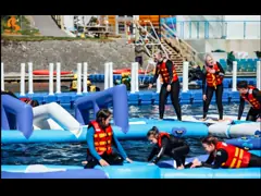 Floating Water Obstacle Inflatable PVC Tarpaulin For Adults
