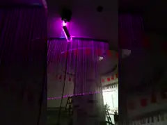 Outdoor Plastic Optical Fiber Curtain Lighting , PMMA optic fiber waterfall curtains lights