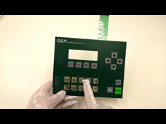 membrane switch led light metal dome button PET panel