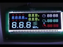 FSTNのRGBの背部ライトが付いている物質的な5.0V 7区分LCDモジュール