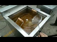 Industrial single frame frying machine, snack frying machine, French fries semi-automatic fryeing m