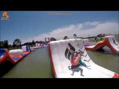 Inflatable Floating Rope Slide Outdoor Water Sport Game 0.9mm PVC