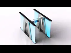 China Anti Follow Flap Barrier Turnstile Gate Tempered Glass Speed Gate Turnstile for sale