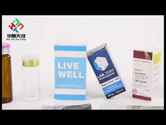 China Pharma Box / 10ml Vial Boxes Packaging Customized Size With Perforated Line for sale