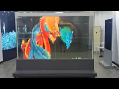 China Transparent OLED Touch Screen Advertising Display Video Wall Freestanding 55inch for sale