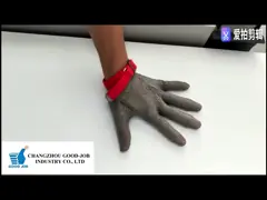 304 Stainless Steel Ring Metal Mesh Butcher Cutting Gloves