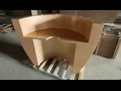 semicircle reception desk