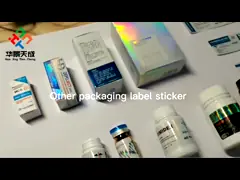 China Pharmaceutical Glass Bottle Labels Product Label Printing Custom Design SGS ISO 9001 for sale