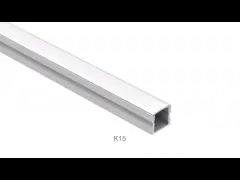 K15 Regular led aluminum profile with Black PC Cover for LED Strip Aluminium Profile