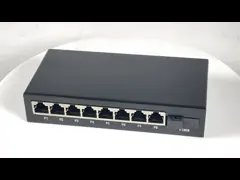 Het internet is 10/100/1000 Mbps 8 poorten 1SC 20km L2 CCTV glasfaser-commutator