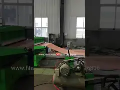 Cuatro ruedas de tejido de caucho de cable de doble fijación de caucho línea de la máquina de calendario