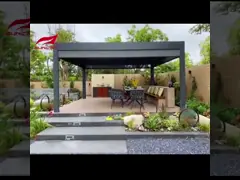 louver pergola with ziptrack
