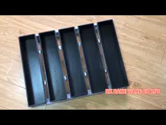 5 Straps Rusk Pan Nonstick Made of High Strength Aluminum Profile