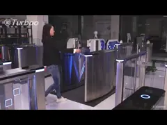China Fingerprint Pedestrian Access Control Turnstile Anti Bump 550mm Width for sale