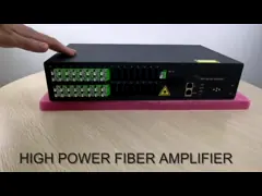 Telecom Network 1U 1550nm CATV EDFA Fiber Amplifier 16 Ports