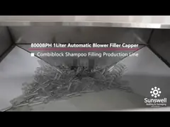 8000bph 1liter Shampoo Rinser Filler Capper Combiblock Filling Line