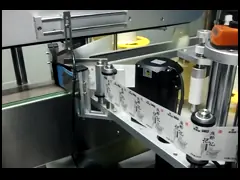 Automatic flat bottle adheisve labeling machine for water factory