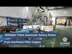 8000bph 775ml Automatic Rotary Piston