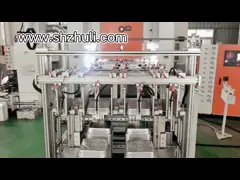 Automatic aluminum foil container making machine square container rectangular containers