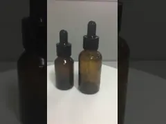 20mm Glass Dropper Bottles Neck Size Round For Personal Care Packaging