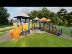 젤리조각 파이프가 있는 어린이용 테마파크