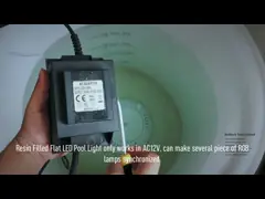 Surface Mounted Flat Underwater Pool LED Light 18W 24W 30W 35W 42W Resin Filled Switch on/off AC12V