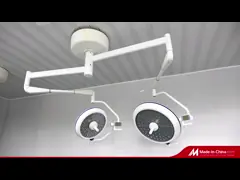 Διπλός θόλος 160000 χειρουργικό φως Shadowless βολβών των ελαφριών Osram των ανώτατων οδηγήσεων Λουξεμβούργο οδηγήσεων OT