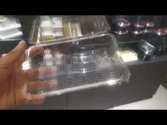 Stackable BPA Free Food Container Disposable Plastic Microwavable With Lid