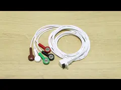 ECG di nordest compatibili Holter 3 cavi 5 cavi cablano l'IEC di 1metre AHA con la clip improvvisa per il monitor paziente