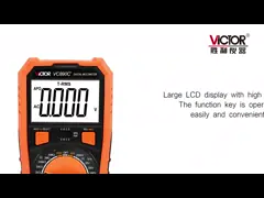Mini VICTOR Multimetro digitale VC890C+ Multimetro manuale 1999 Display LCD NCV LIVE True RMS Multimetro digitale