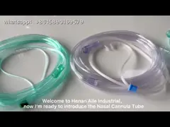 Curved Nasal Cannula Tube Oxygen Lumen Medical Grade Respiratory