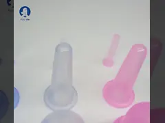 Reusable 6.8*53/6*1.5cm Silicone Vacuum Anti Cellulite Cupping Set