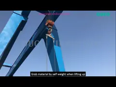 3 Cmb 2ロープの石炭の天井クレーンのために油圧機械グラブのバケツのクラムシェル