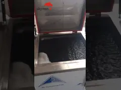 China Single Groove Ultrasonic Cleaning Machine 640L Wax Oil Removal Large Scale for sale