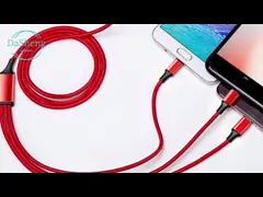 3つ1つの1.2m USB 2.0充満ケーブル3Aの速い充満タイプCの携帯電話に付き