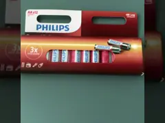 Baby Toys PHILIPS 2 AAA Alkaline Batteries 9V LR03P2B ROHS Approved