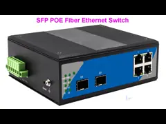 Commutatore di rete industriale di 100KM con porto a fibra ottica