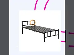 Cheap price factory directly provides single steel single bed